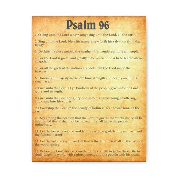 Express Your Love Gifts | Art | Scripture Sign Psalm 96 Chapter Gold ...